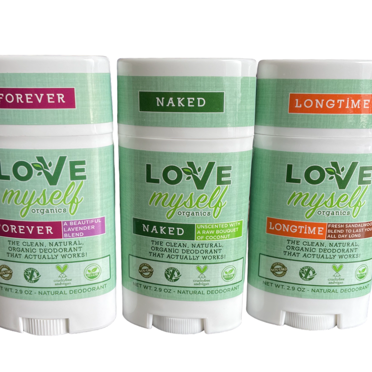 Organic Deodorant 3 Pack - Love Myself Organics