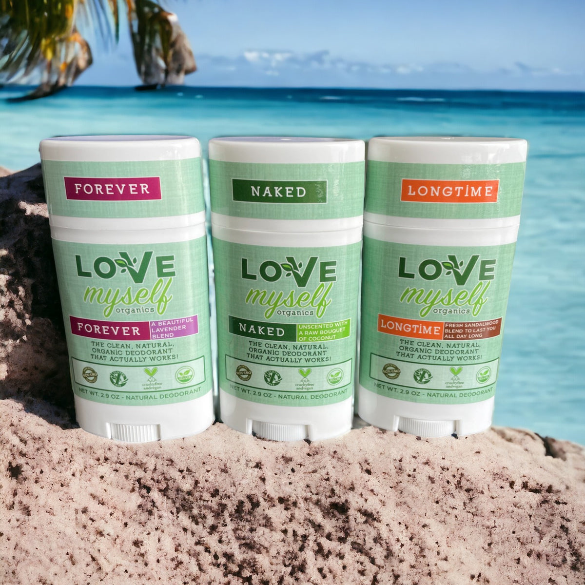 Organic Deodorant 3 Pack - Love Myself Organics